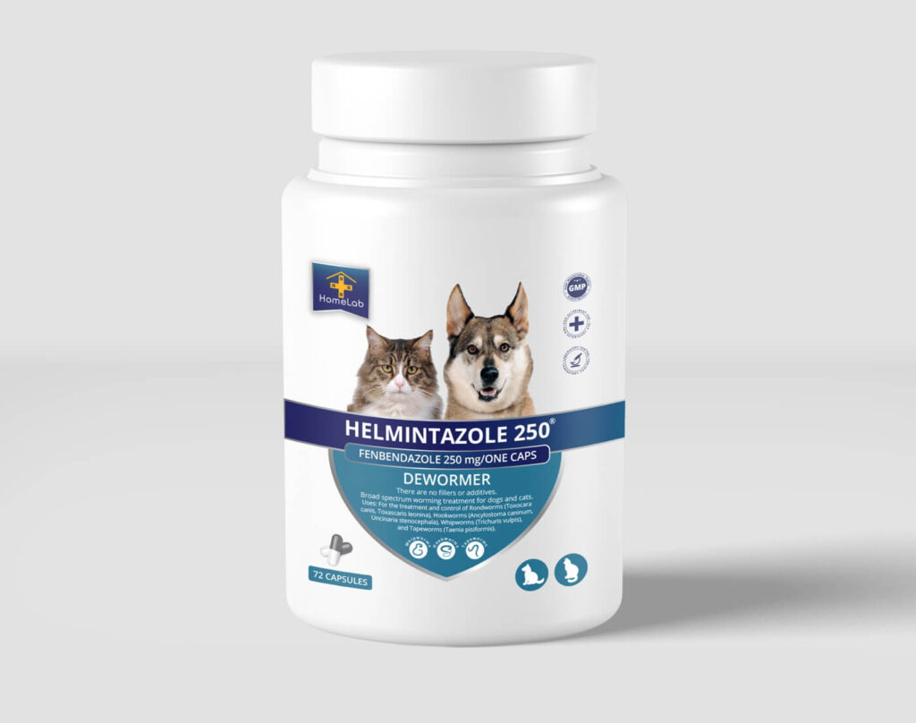 Helmintazole 500 Fenbendazole (펜 벤다 졸) Dogs Wormer - Pet Meds